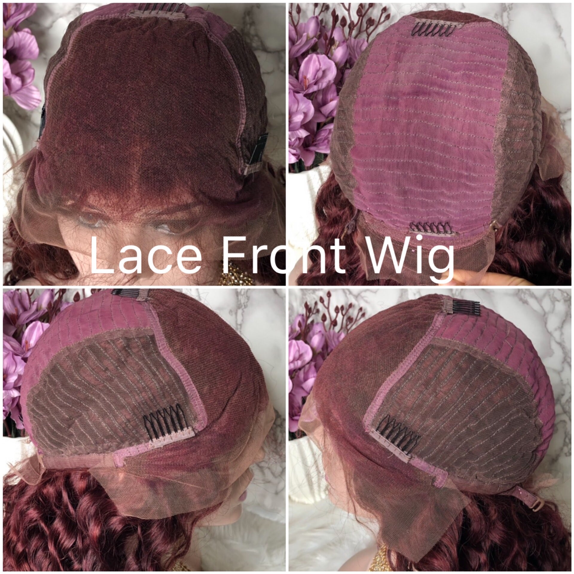 Lush Wig - 99j Burgundy Loose Body Wave Human Hair Lace